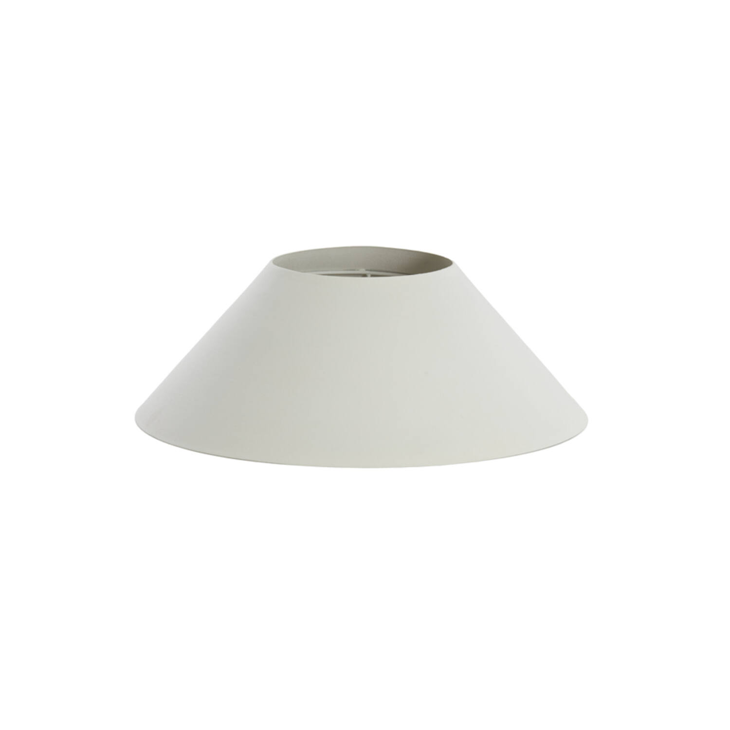 Weißer, kegelvormiger Lampenschirm Light & Living Kluang – Ø 48 cm ...